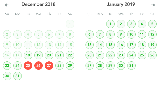 Introducing closed dates | Trail