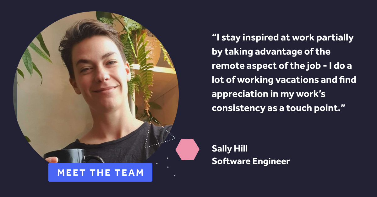 Meet the team: Sally Hill, Software Engineer | Trail