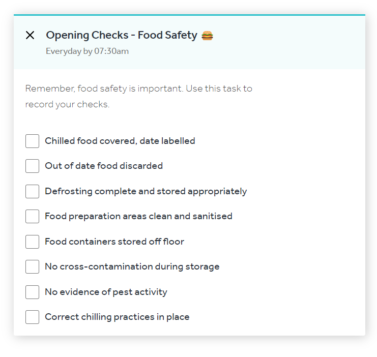 Food Safety checklist - – the ultimate food hygiene guide | Trail