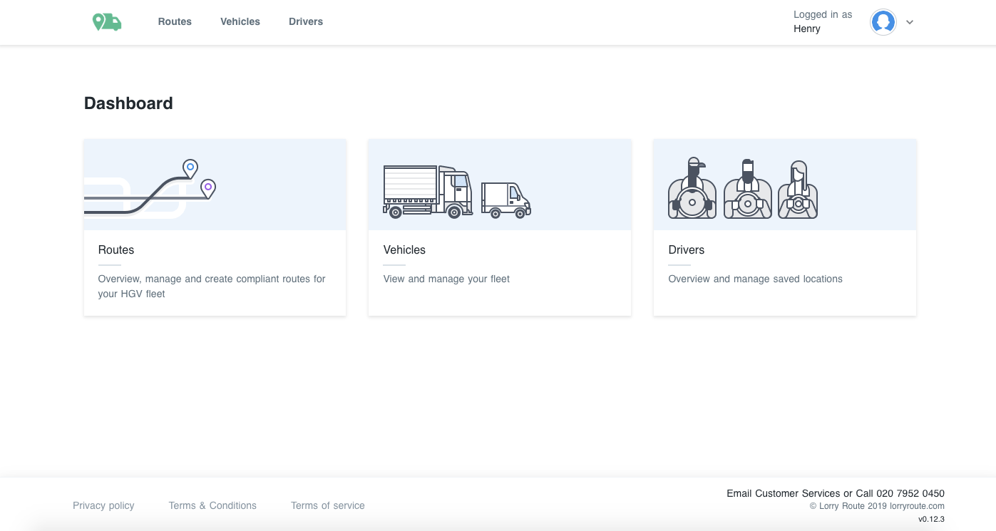 See inside Lorry Route