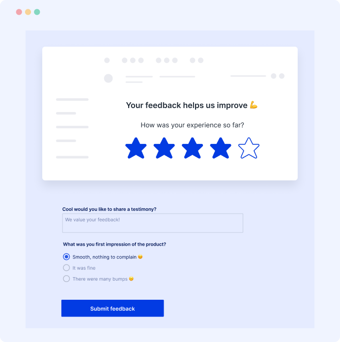 User Feedback Survey Templates