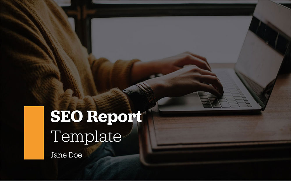 SEO Report Template Free PDF PPT Download Slidebean