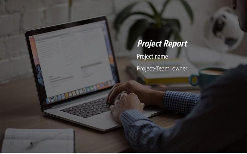 Project Report Template | Free PDF & PPT Download | Slidebean