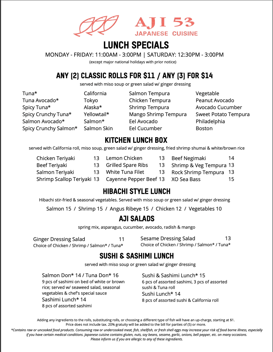 Bay Shore Sushi Aji 53