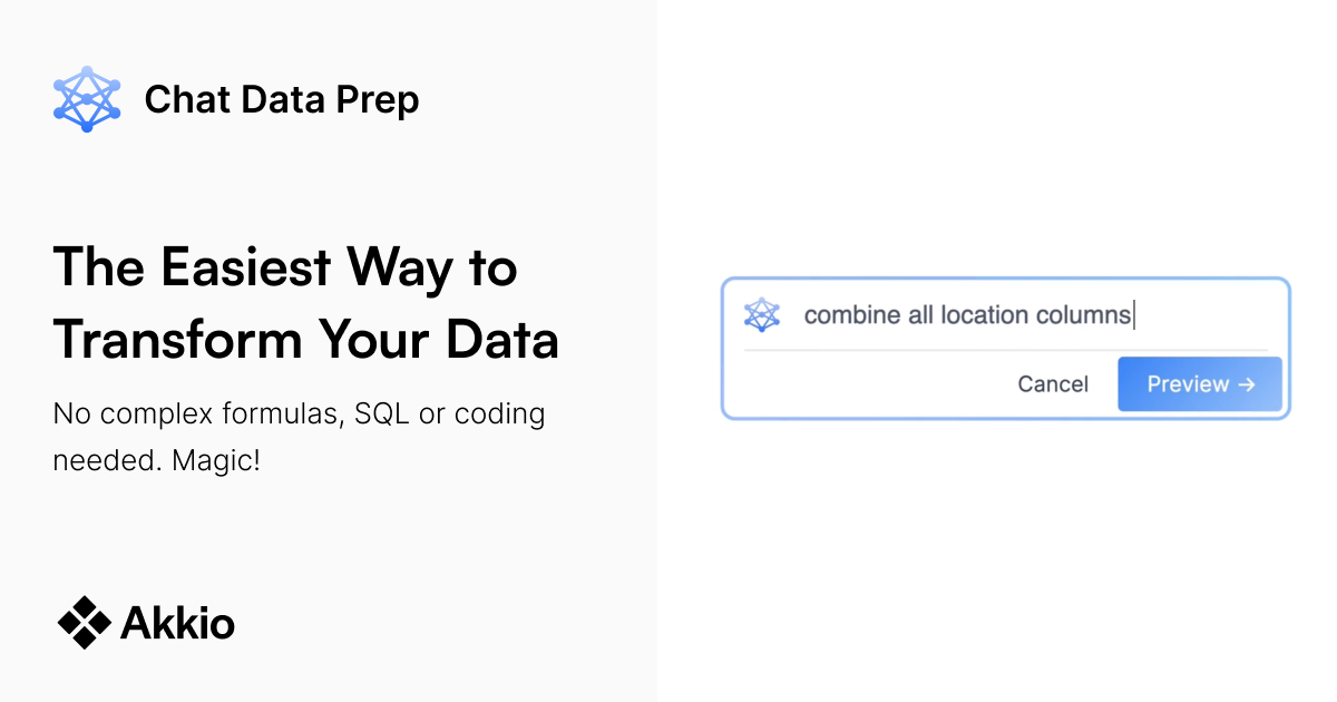 Chat Data Prep | Akkio: Generative BI for Agencies