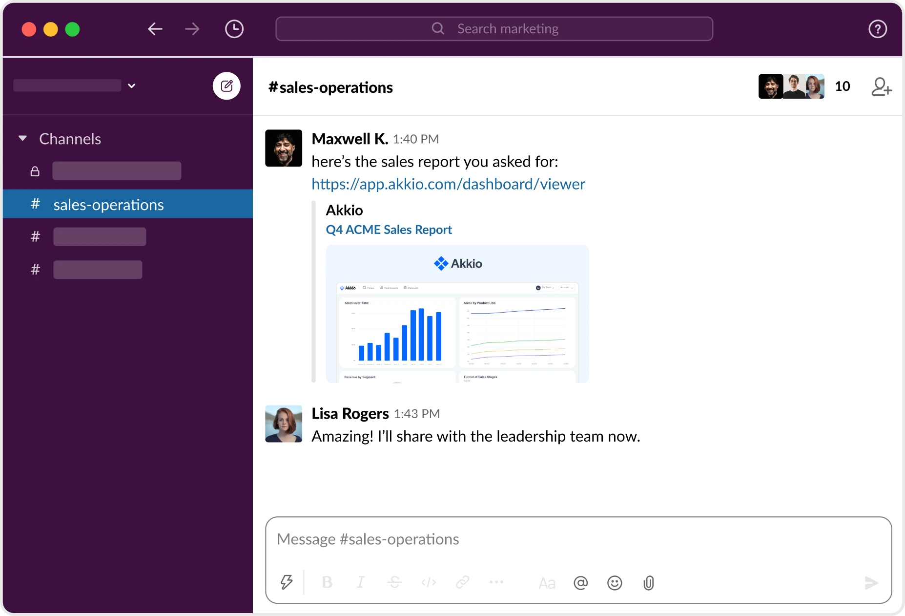 Generative Reports | Akkio: Generative BI for Agencies
