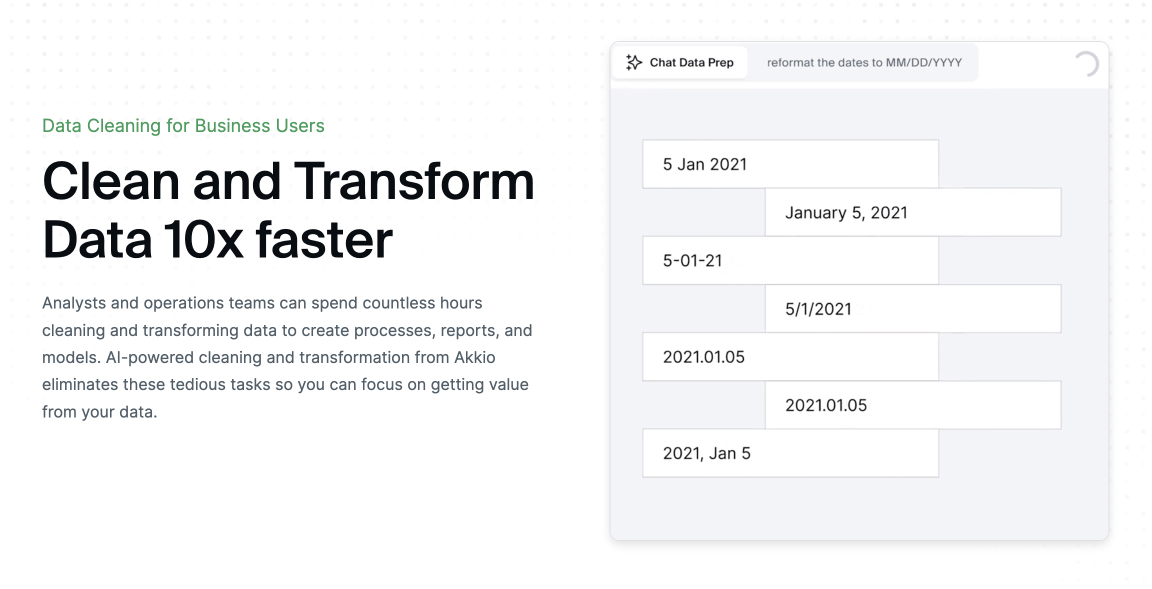 Prepare | Akkio: Generative BI for Agencies