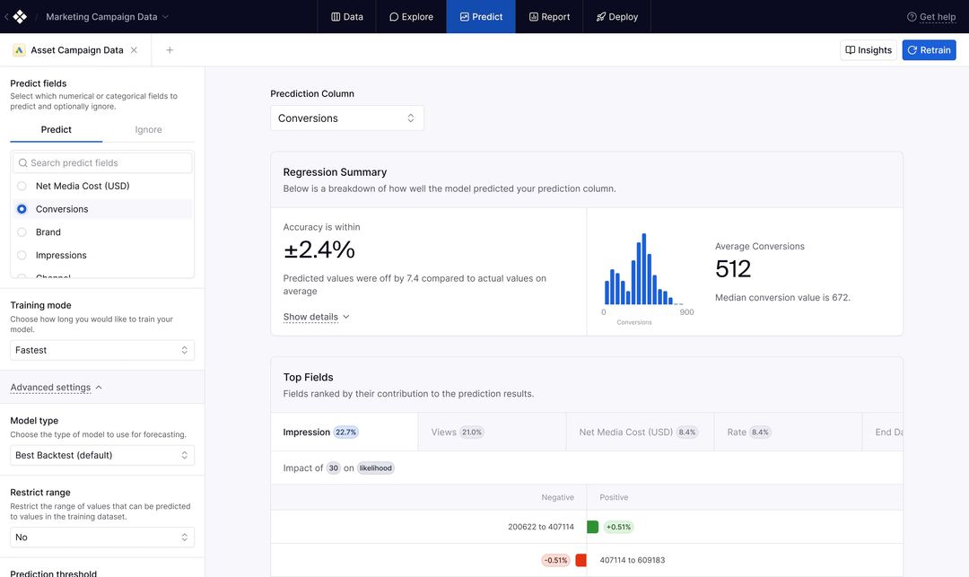 Akkio: AI Data Platform for Agencies