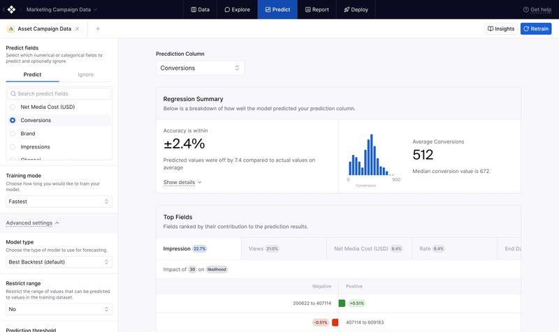 Akkio: AI Data Platform for Agencies
