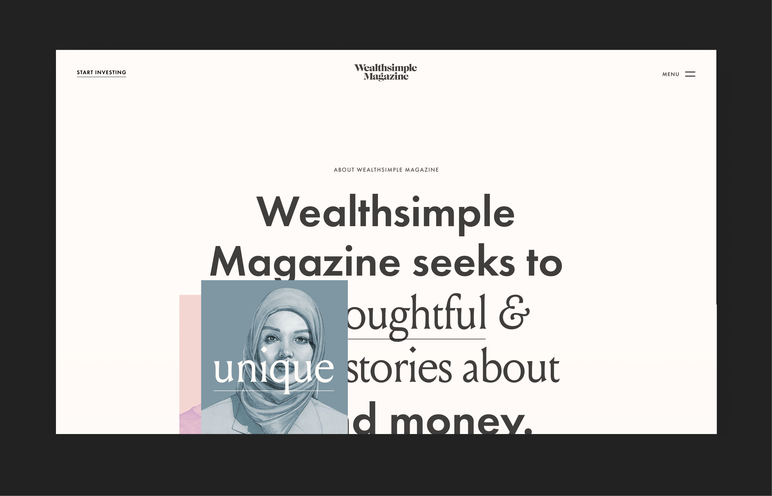 A money magazine for people who care about more than money