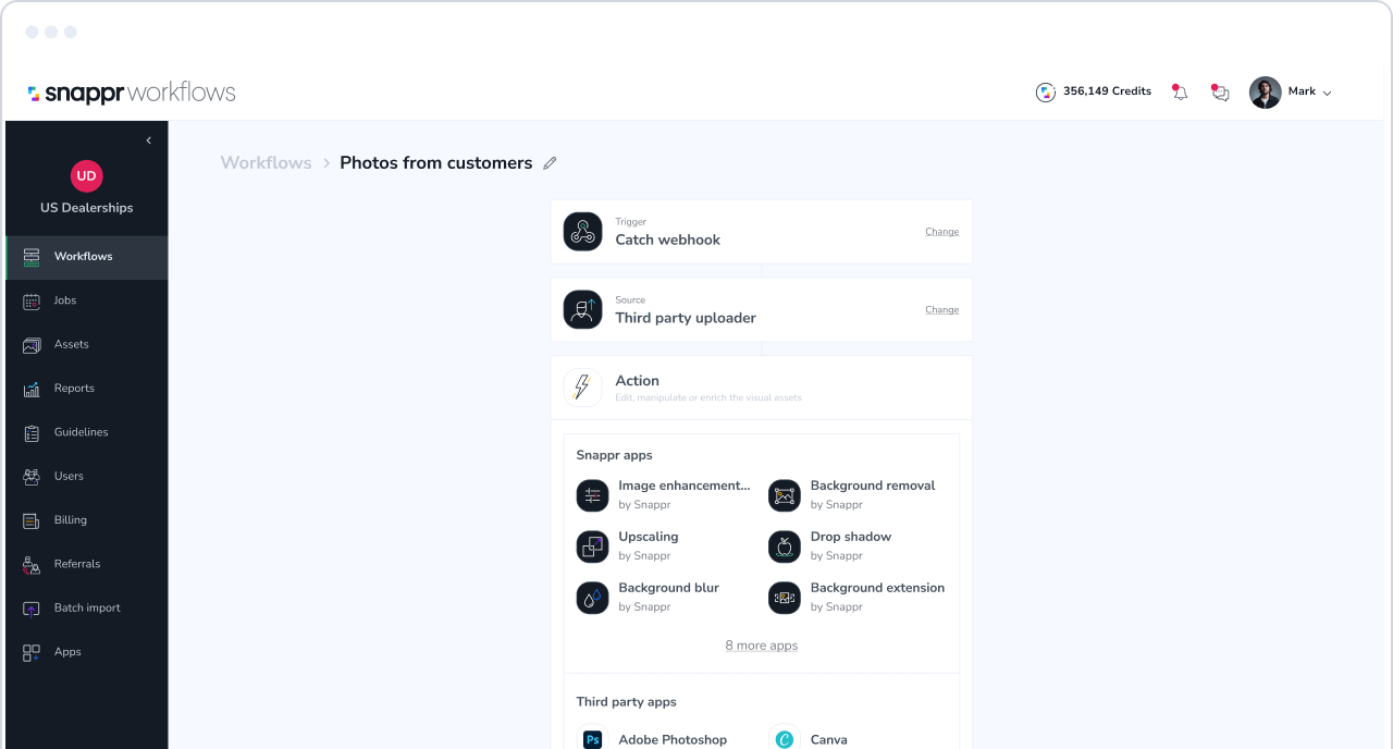 Snappr Workflows | The Visual Content Solution for Enterprise