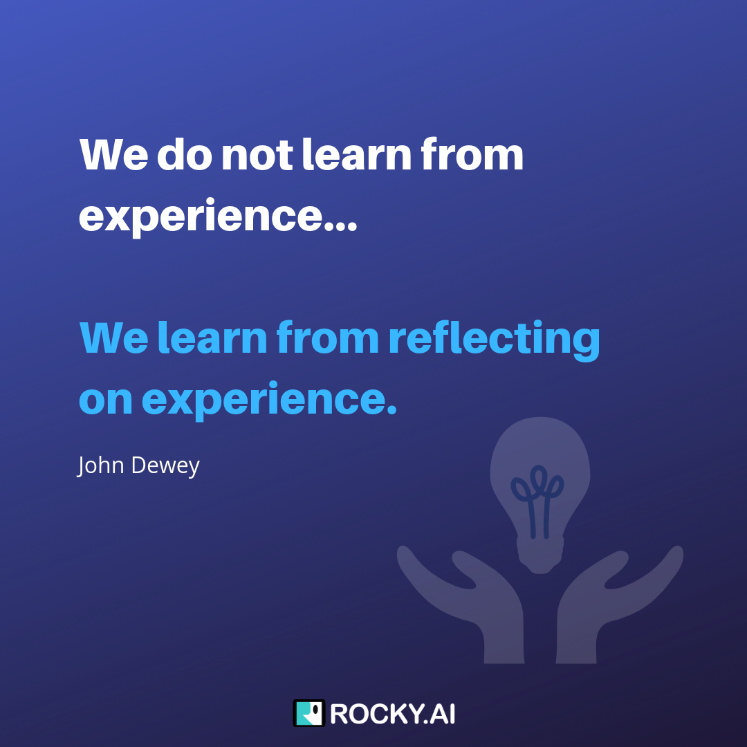 Daily Confidence Quotes | We don't learn from experience we learn from ...