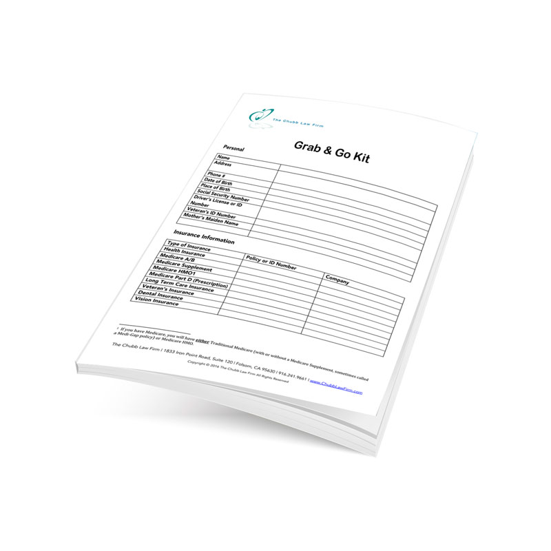 Grab & Go Kit | The Chubb Law Firm