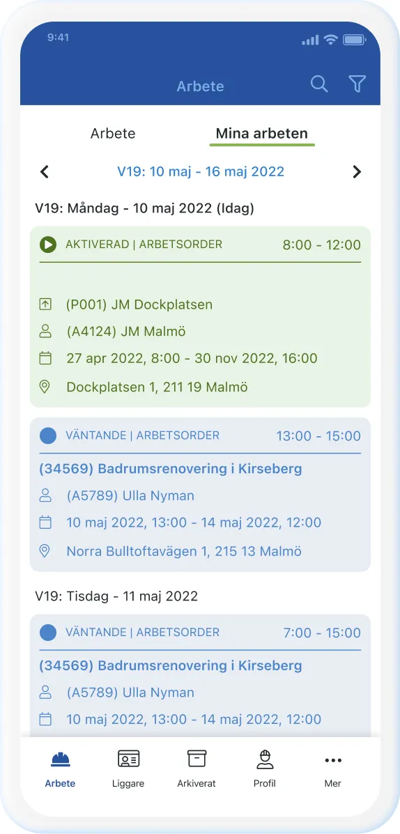 Calendar for planning on your mobile and laptop | Fieldly