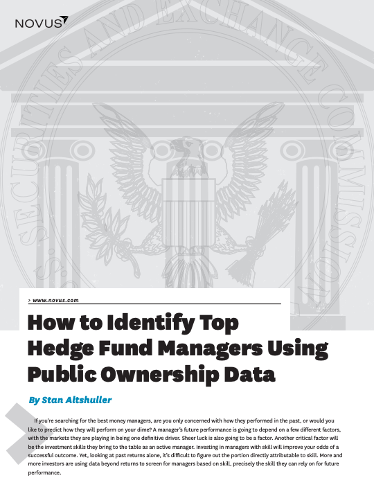 How to Identify Top Hedge Fund Managers Using Public Ownership Data