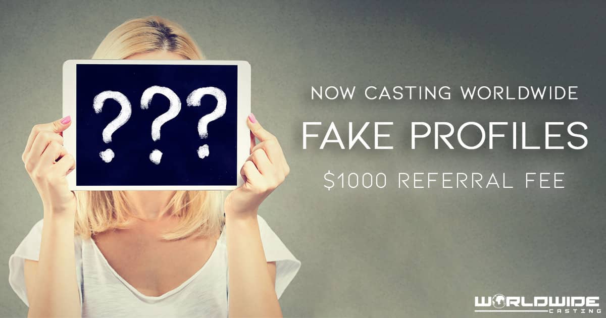 Fake Profiles - Reality TV Show Application Form