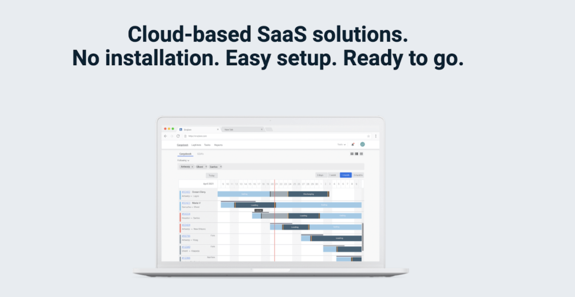 The Enqlare Laytime Calculator Software.