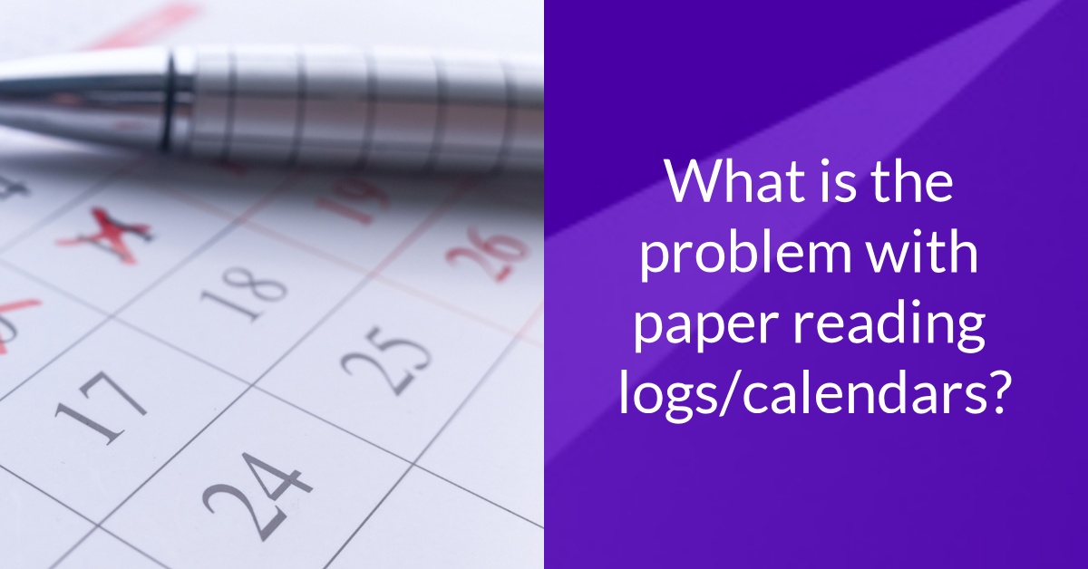 What is the problem with paper reading logs/calendars?