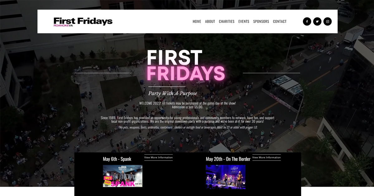 First Fridays Roanoke - Party with a Purpose