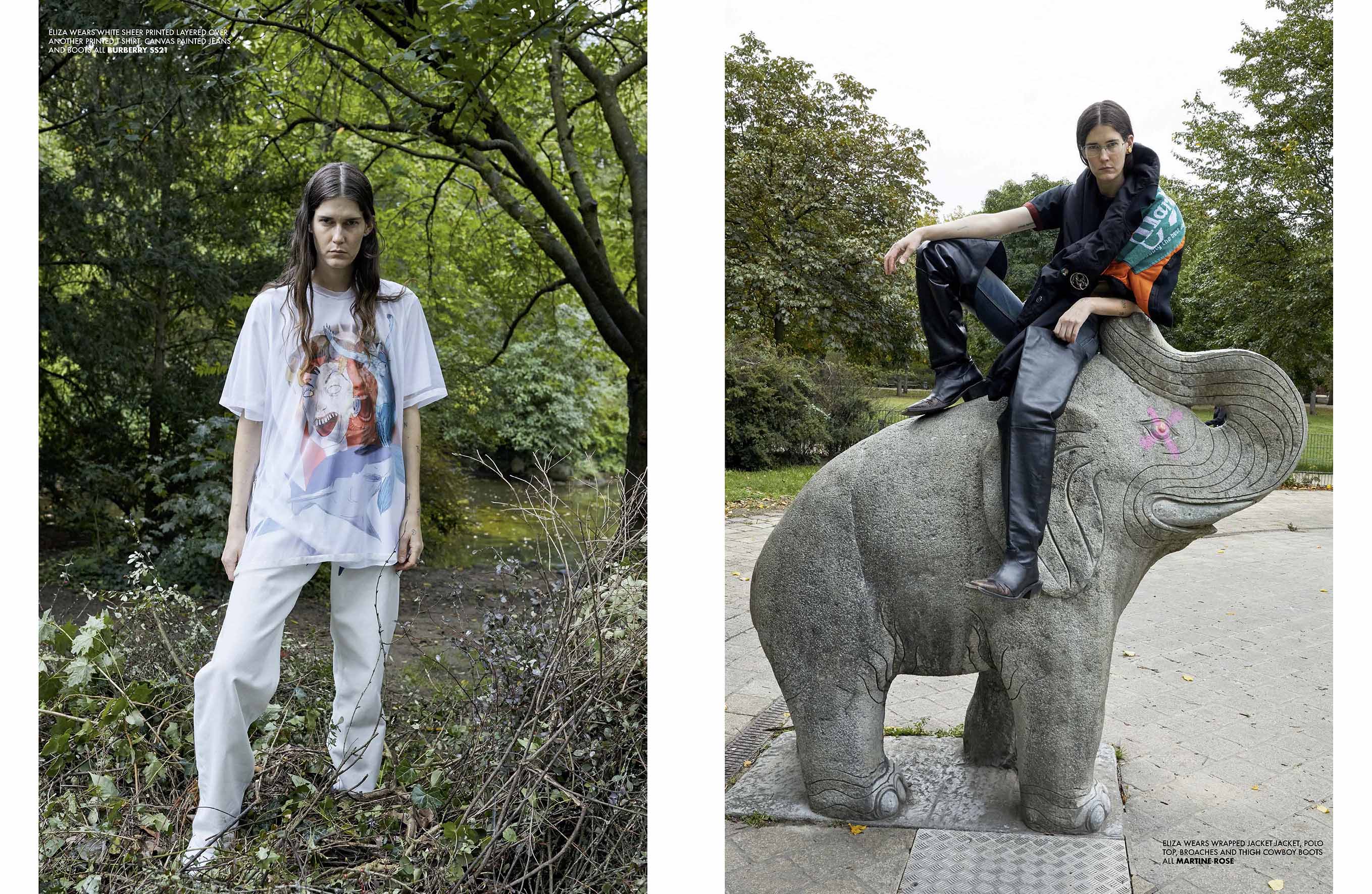 E. Douglas, A. Imhof, D. Drizyte by Juergen Teller in Berlin