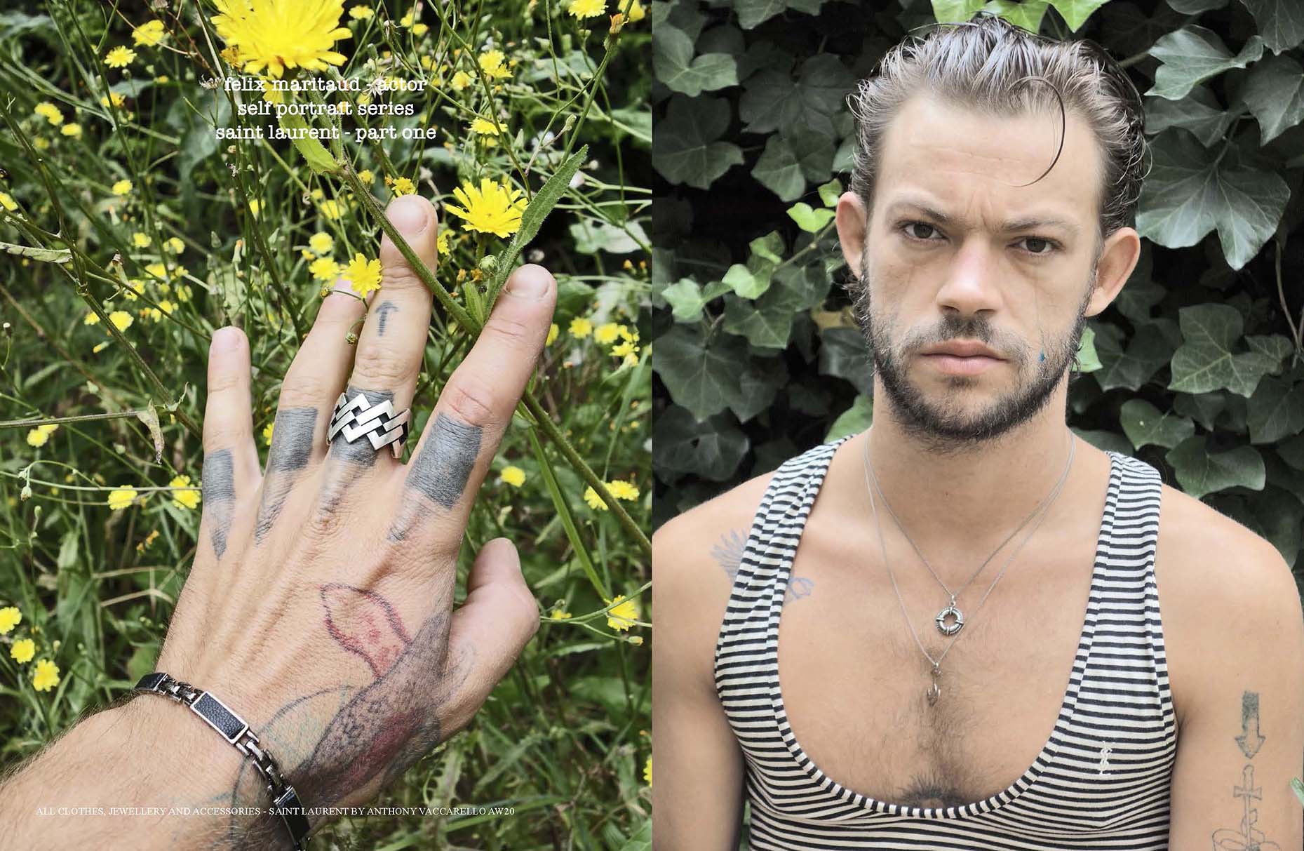 Felix Maritaud, Saint Laurent , Replica Man magazine / Re-Edition