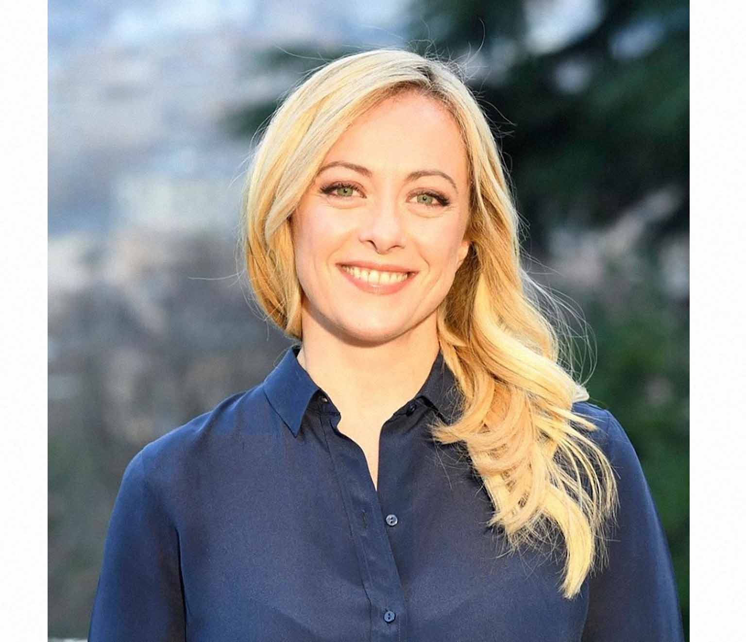 Giorgia Meloni The Italian female prime minister of the right ...