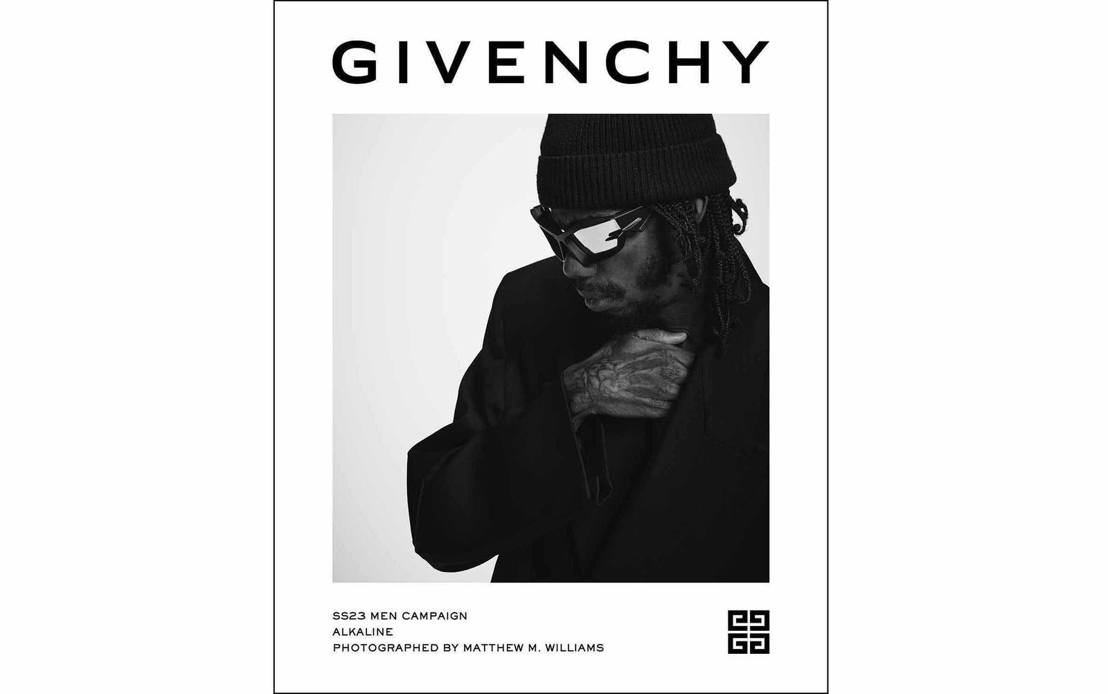Alkaline star in the Givenchy Spring-summer 2023 Campaign