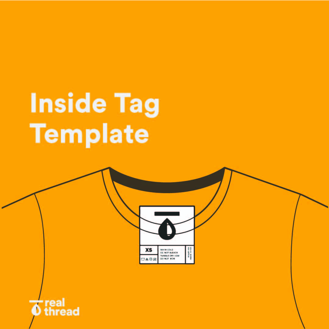 Inside Tag T Shirt Template Download Real Thread Custom T Shirts