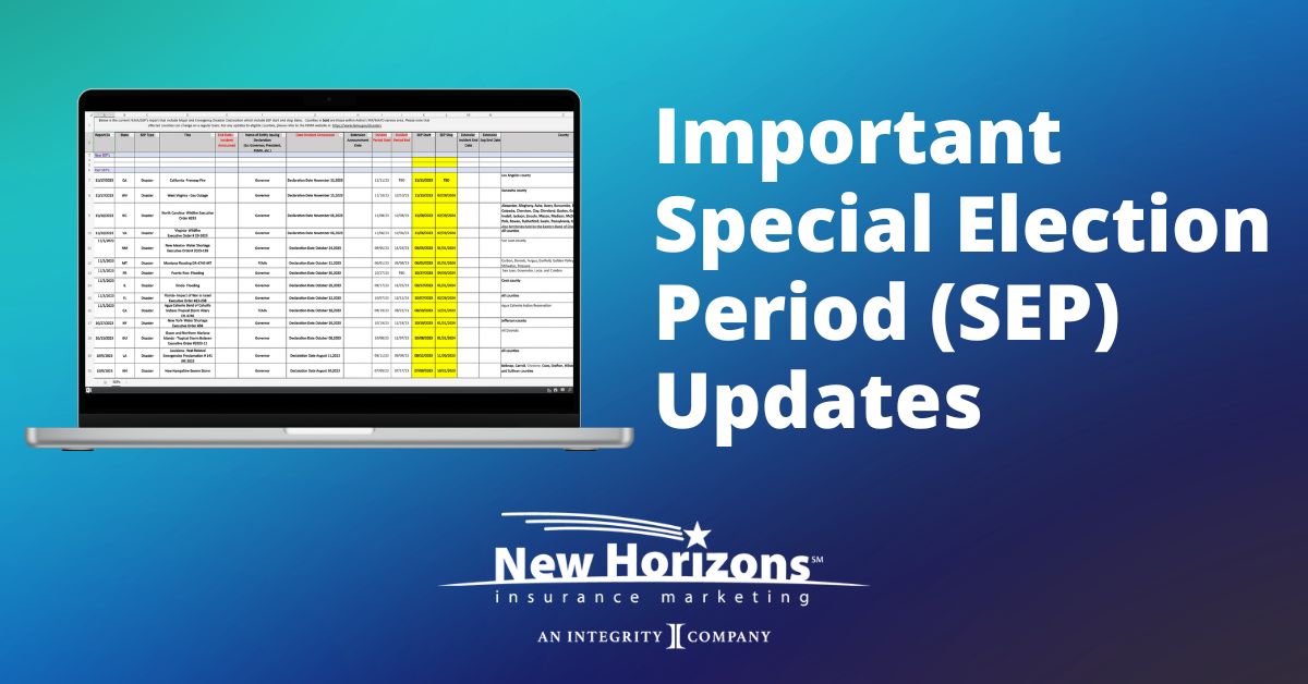 Important Special Election Period (SEP) Updates (+ List of Disaster ...