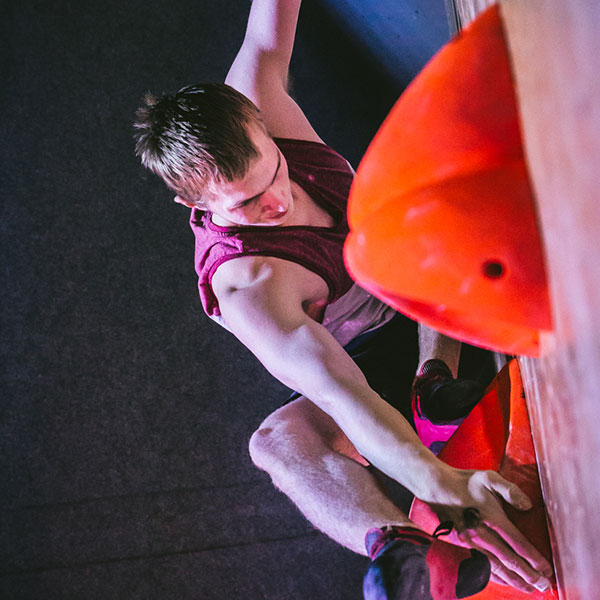Inside climbing and bouldering walls in Tunbridge Wells