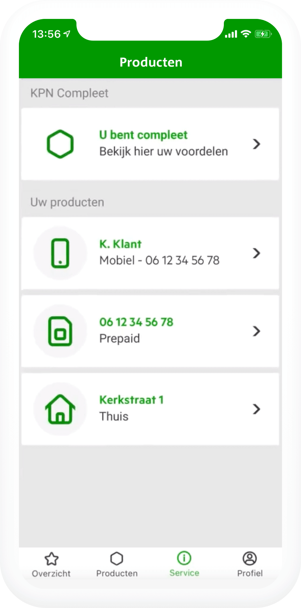 Elements case - mijnKPN app and website