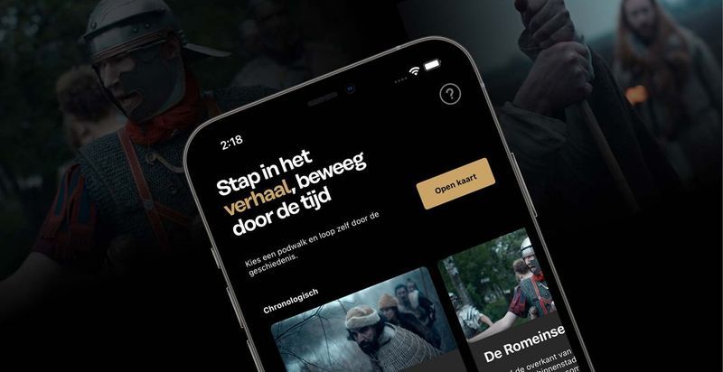 Podwalk app for the series the Story of The Netherlands
