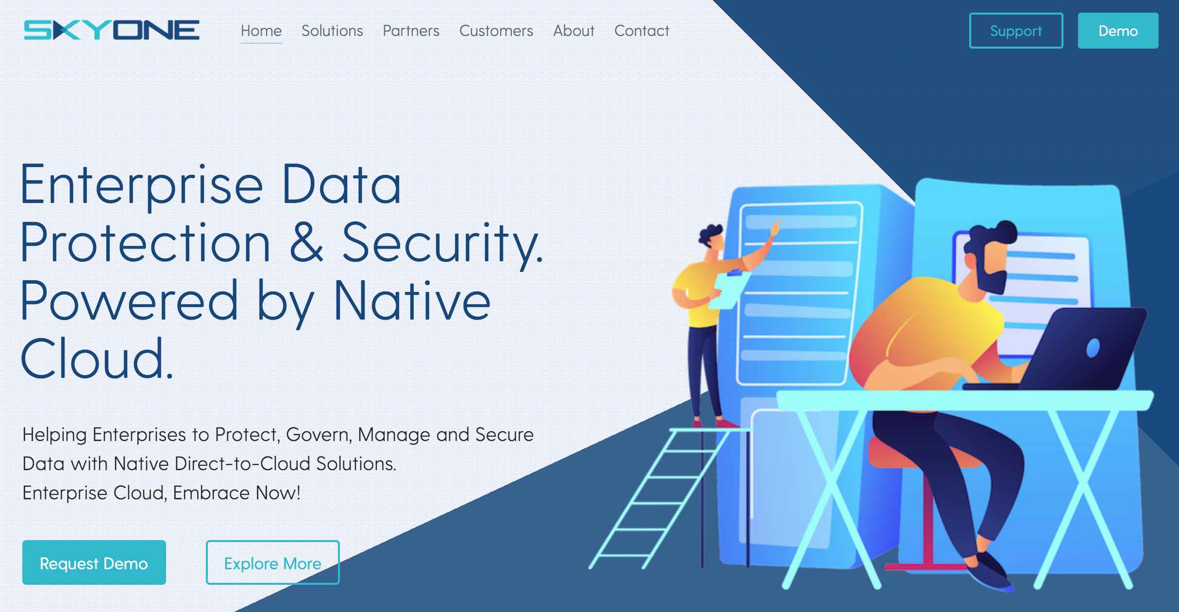 SkyOne - Enterprise Data Protection and Security - Native Cloud Powered