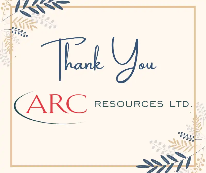 Thank you to ARC Resources for their generous donation to The Mizpah ...