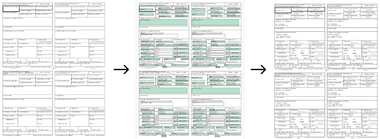 Synthetic form generation process
