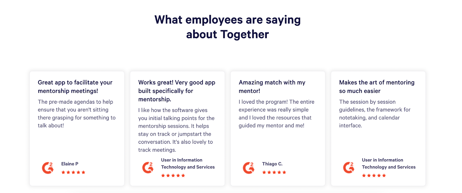 Best Features of Together Mentoring Software | Together Mentoring Software