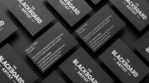 Boldly: The Blackboard Artist – Branding / Web design / Print / Campaign