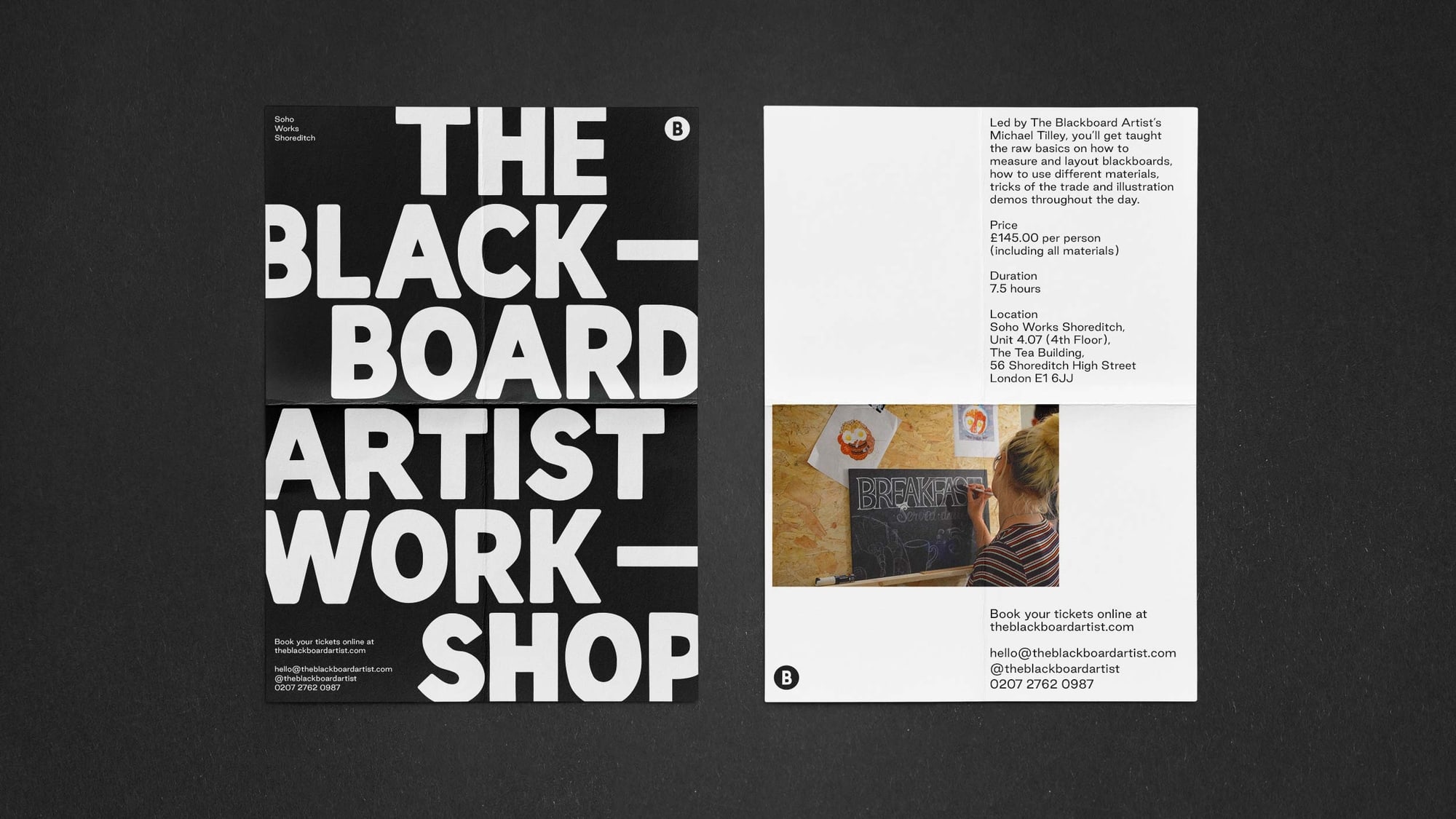 Boldly: The Blackboard Artist – Branding / Web design / Print / Campaign