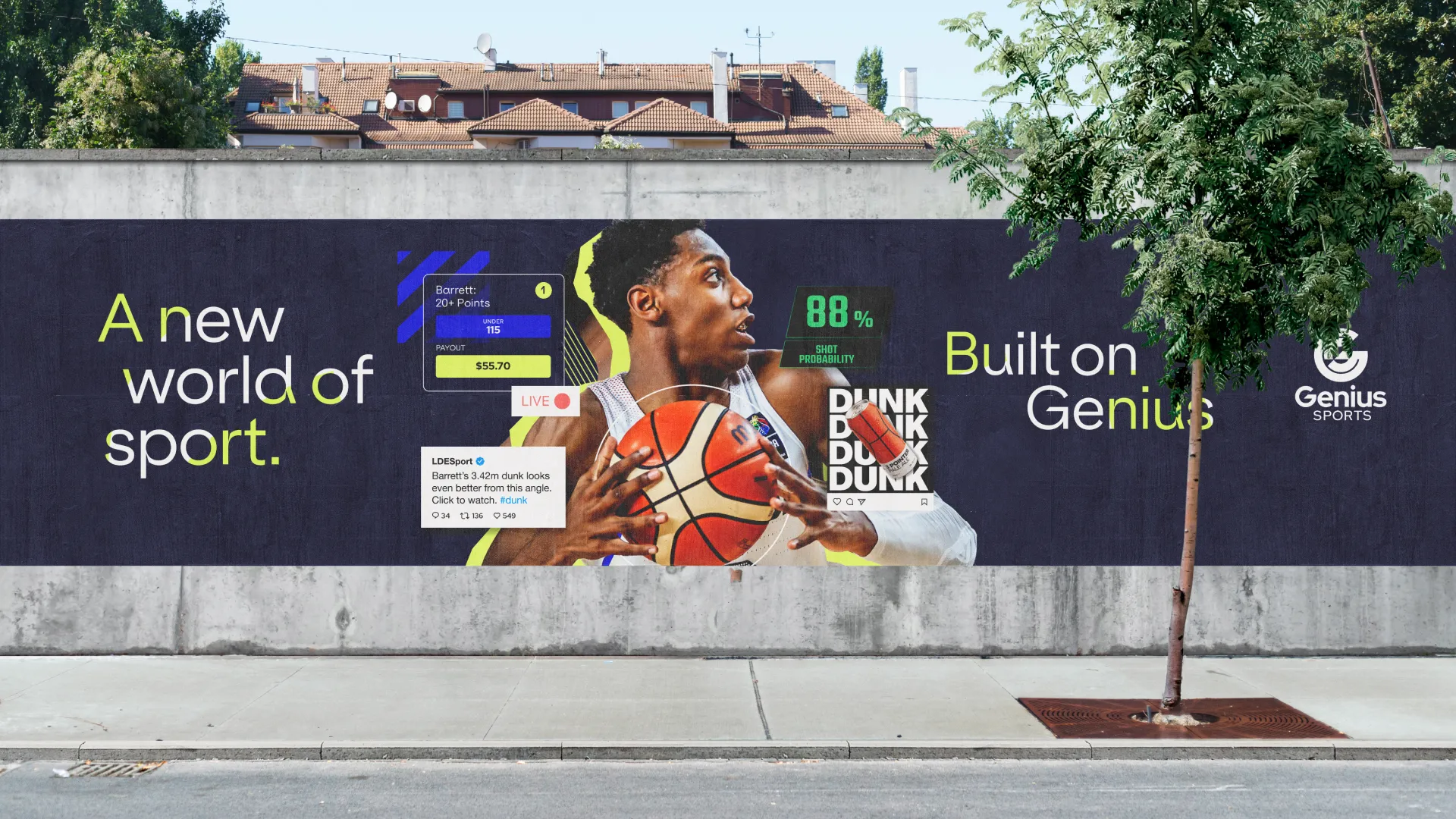Genius Sports: A brand campaign for a new world of sport.