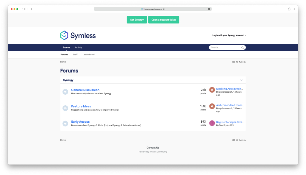 Synergy Forums, and Why We Love Them - Synergy news - Symless