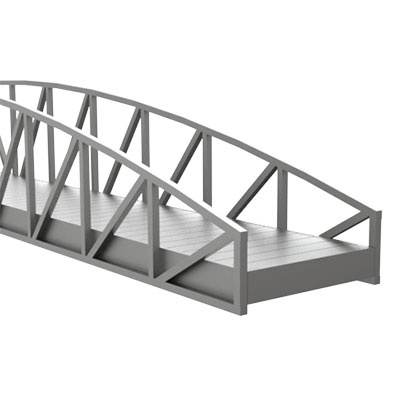 Aluminum Pedestrian Bridges for Schools, Parks & Municipalities - ADA ...