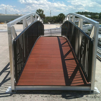 Aluminum Pedestrian Bridges for Schools, Parks & Municipalities - ADA ...