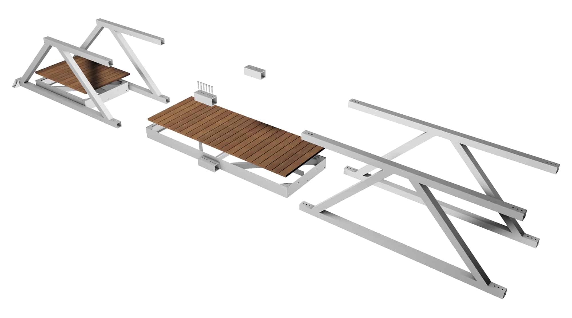 Trail Bridges - Modular Aluminum Trail Bridge System for Hiking Trails ...