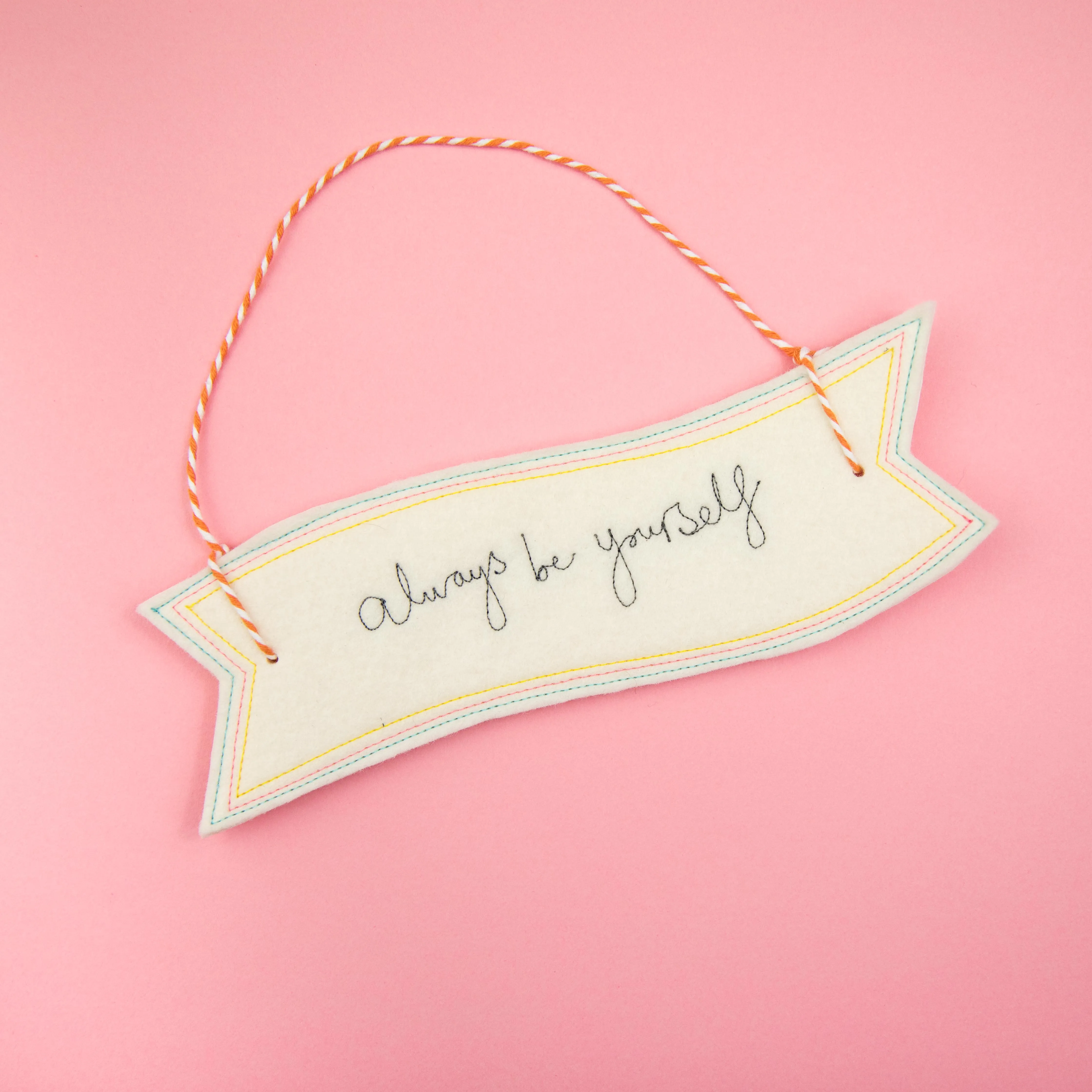 Colourful Always Be Yourself Banner