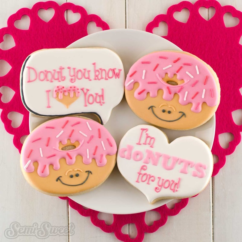 Pop Art Valentine Cookies
