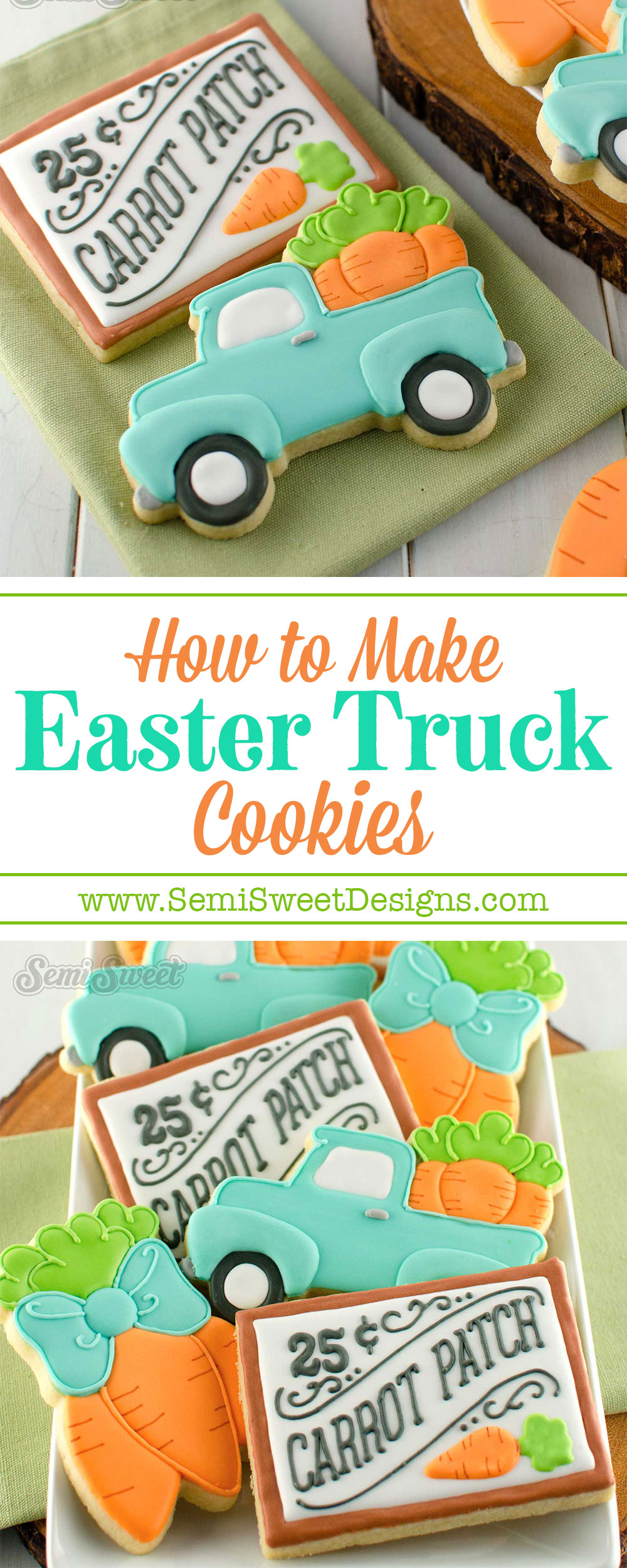 How to Make Easter Truck Cookies