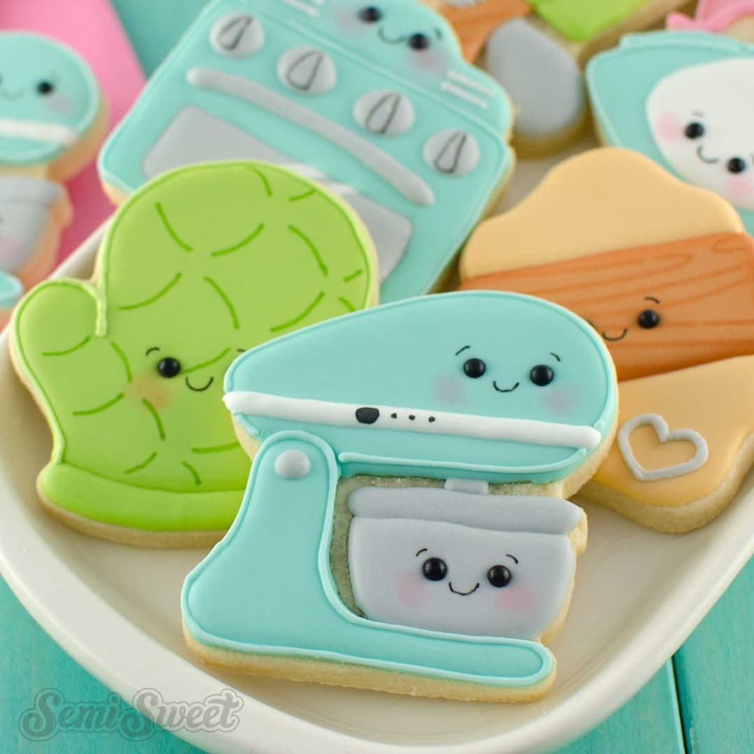 Mother's Day Baking Themed Cookies