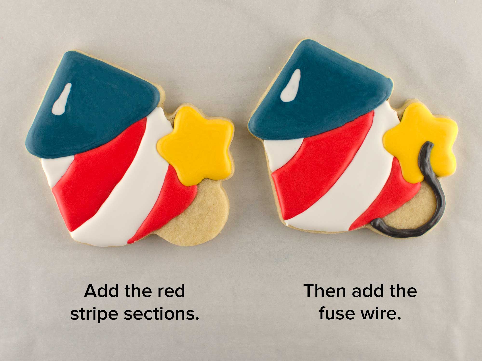 How to Make Fireworks Cookies