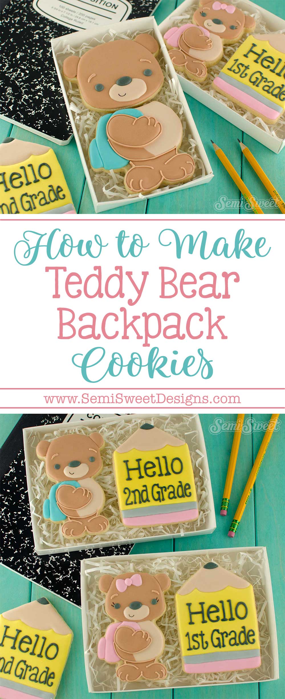 How to Make Teddy Bear Backpack Cookies
