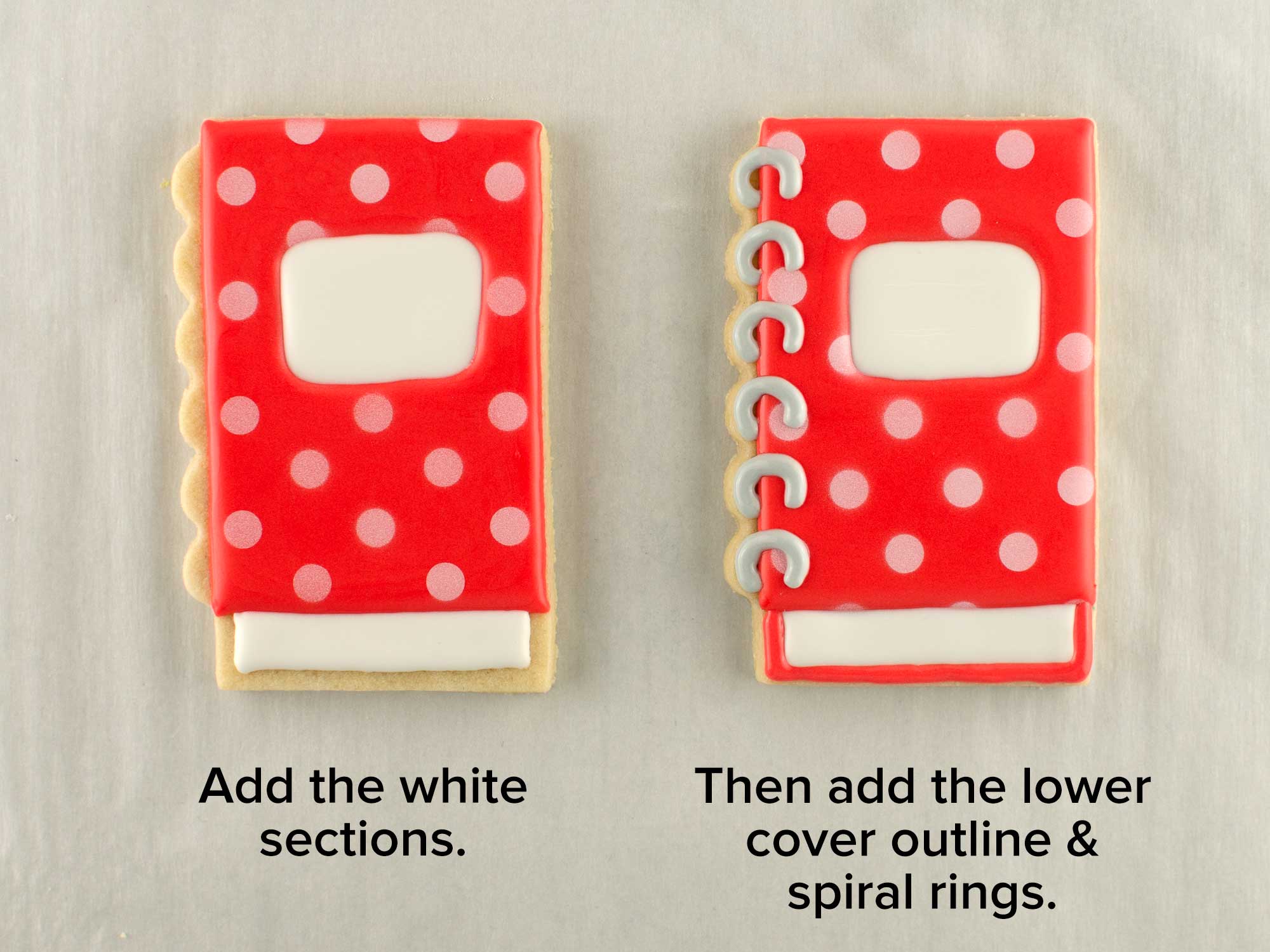 How to Make Spiral Notebook Cookies